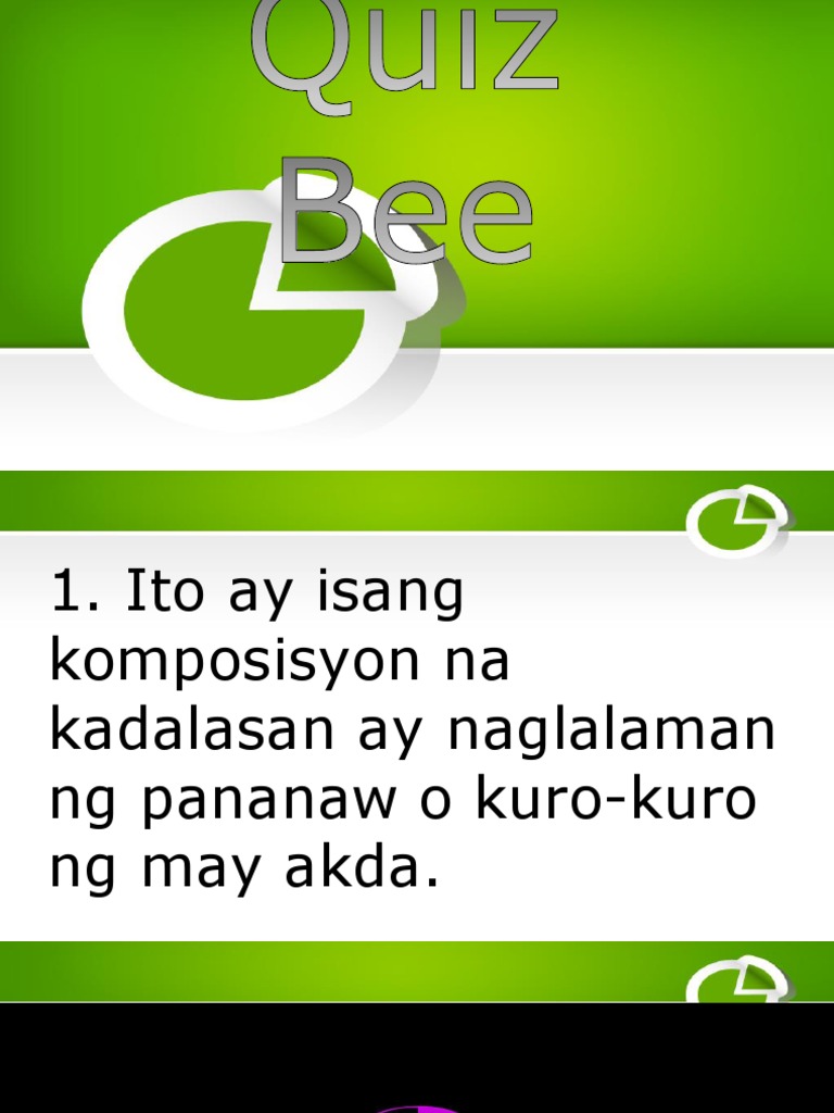 Quiz Bee | PDF