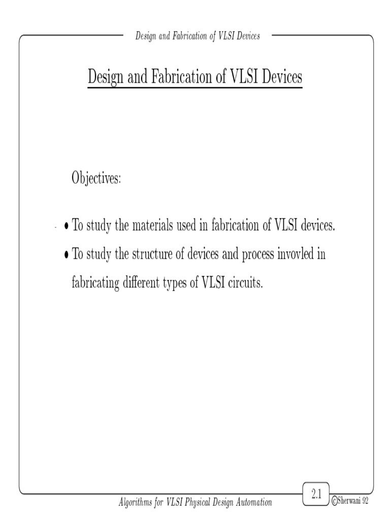 VLSI Design & Fabrication Guide | PDF | Cmos | Semiconductor Device ...