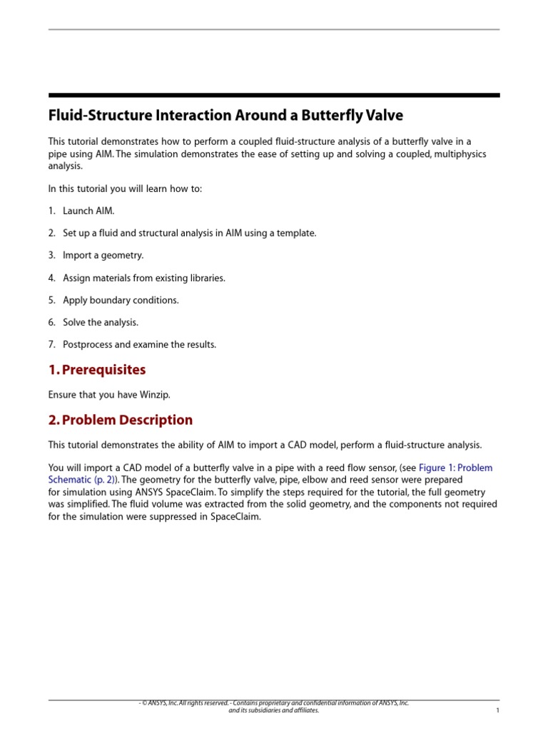 AIM R19 Butterfly Valve PDF | PDF | Fluid Dynamics | Simulation
