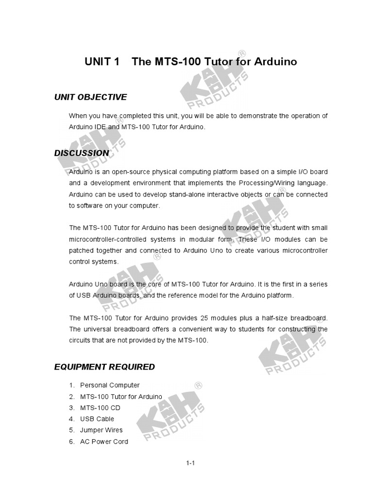 03 Unit01 Uno | PDF | Arduino | Subroutine