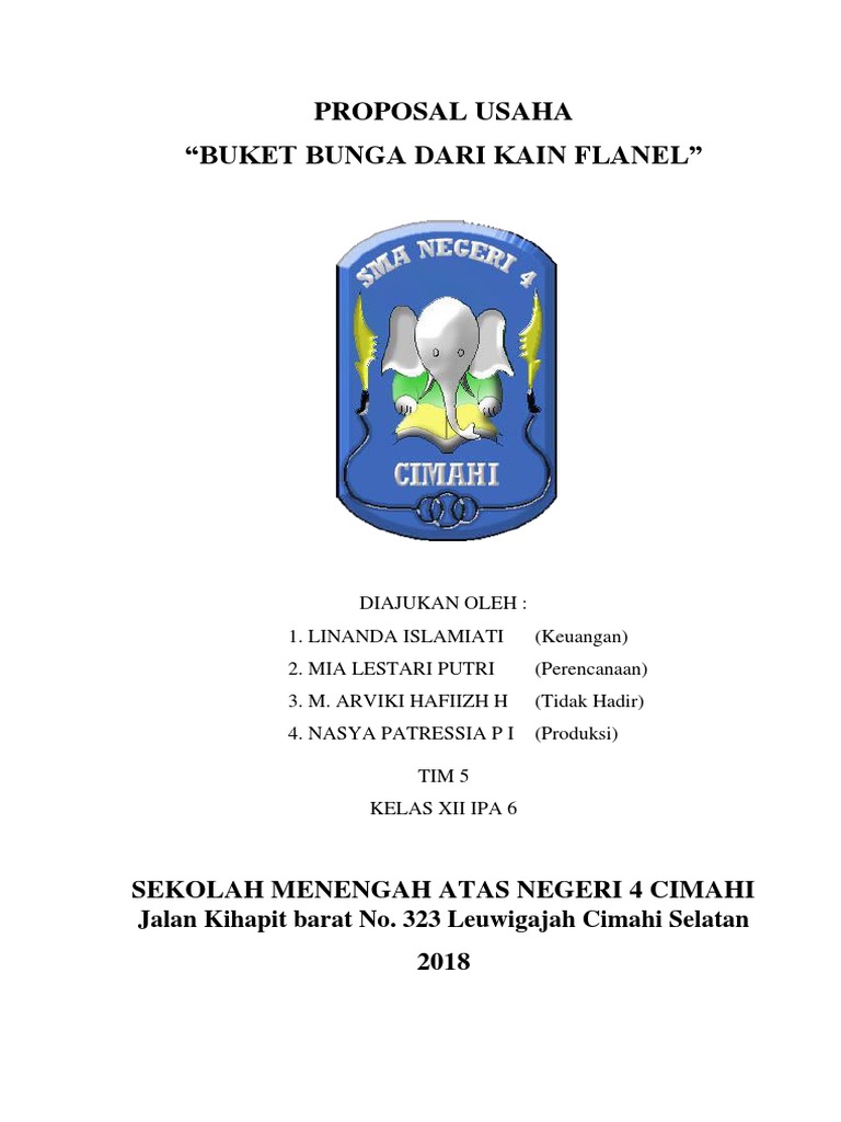 PROPOSAL USAHA 'BUKET BUNGA DARI KAIN FLANEL' | PDF