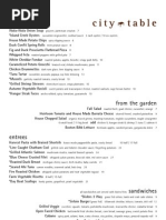 Table D'hote Menu Sample | PDF