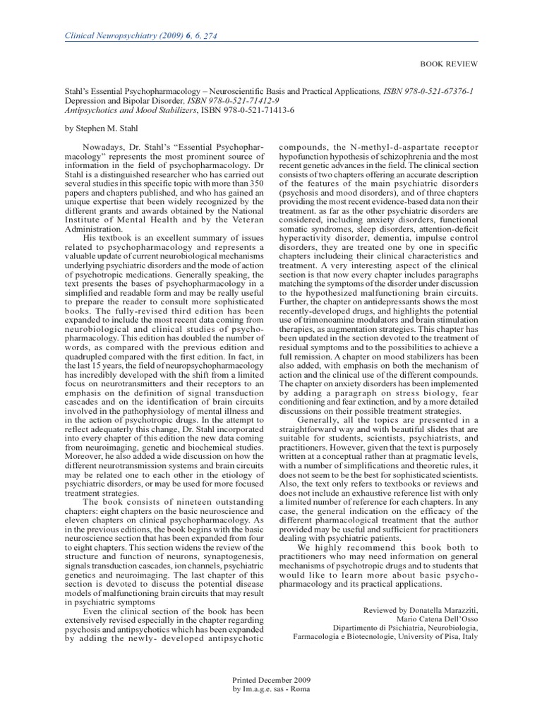 Antipsychotics and Mood Stabilizers, ISBN 978-0-521-71413-6: Clinical ...