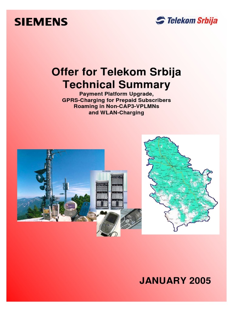 Offer For Telekom Srbija Technical Summary: JANUARY 2005 | PDF | Radius | Ip Address