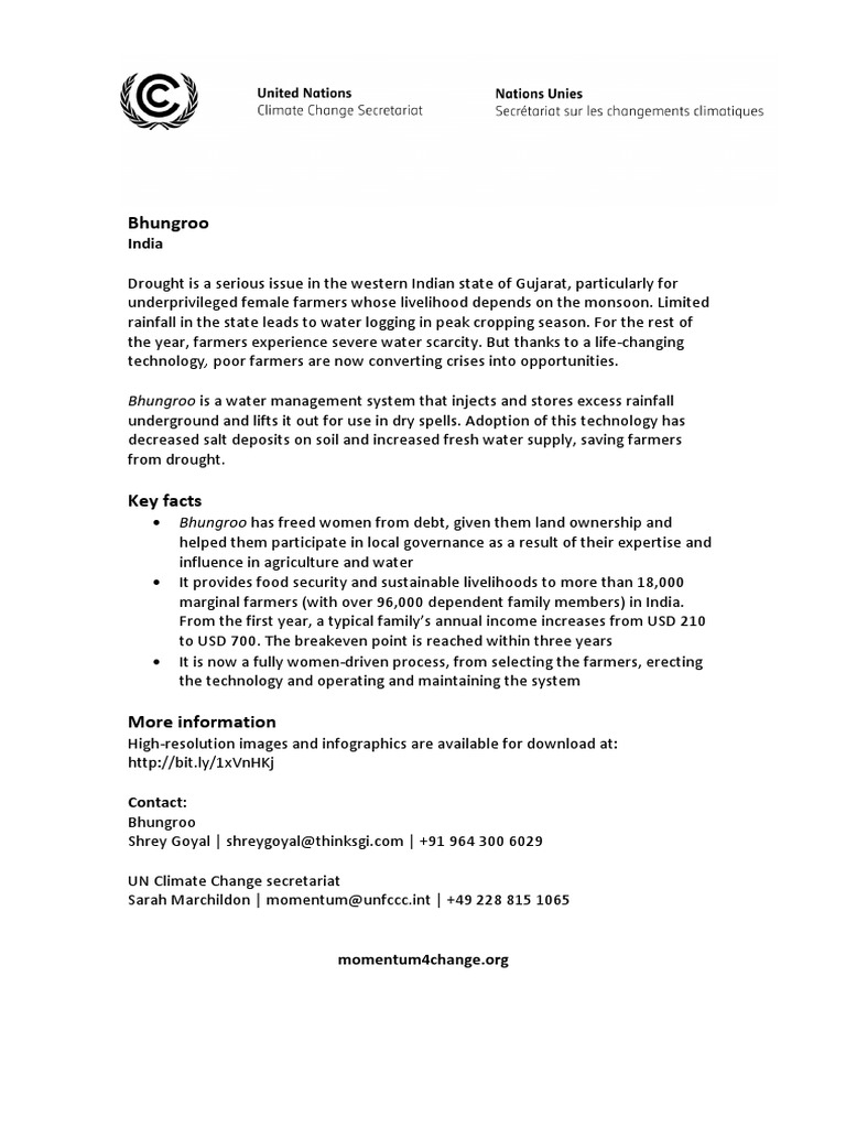 Bhungroo Rainwater Harvesting | PDF