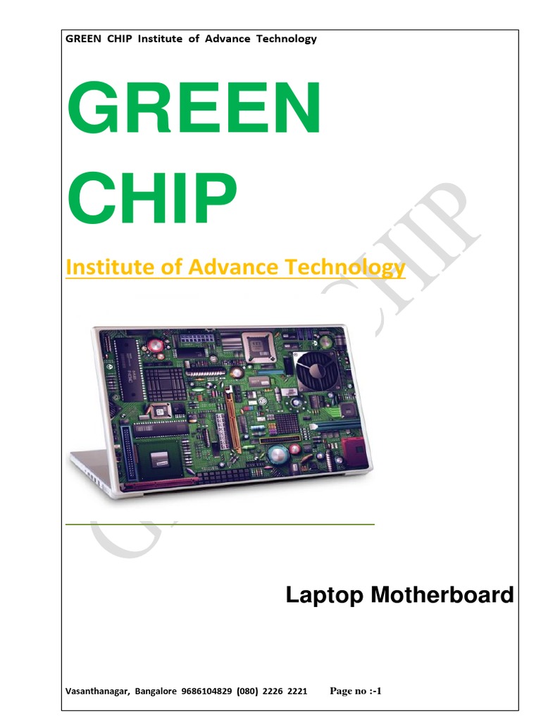 Laptop Chip Notes1 | PDF | Electrical Connector | Laptop