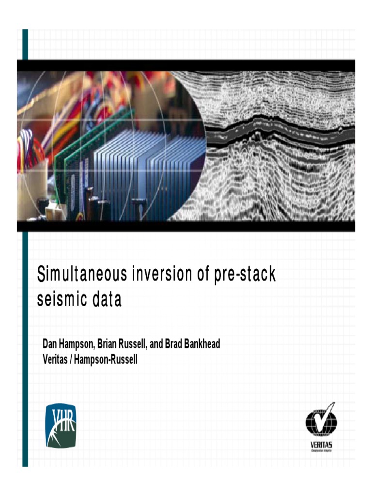 Simultaneous Inversion Of Pre Stack Seismic Data For Fluid Prediction Pdf Reflection