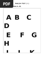 Ukg English Annual Question Paper | PDF