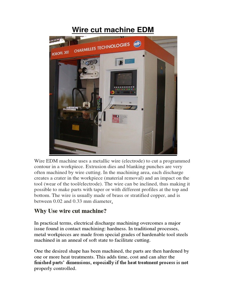 Why Use Wire Cut Machine? | PDF | Machining | Wire