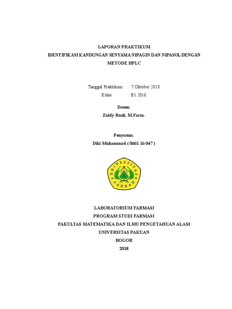 Laporan HPLC | PDF