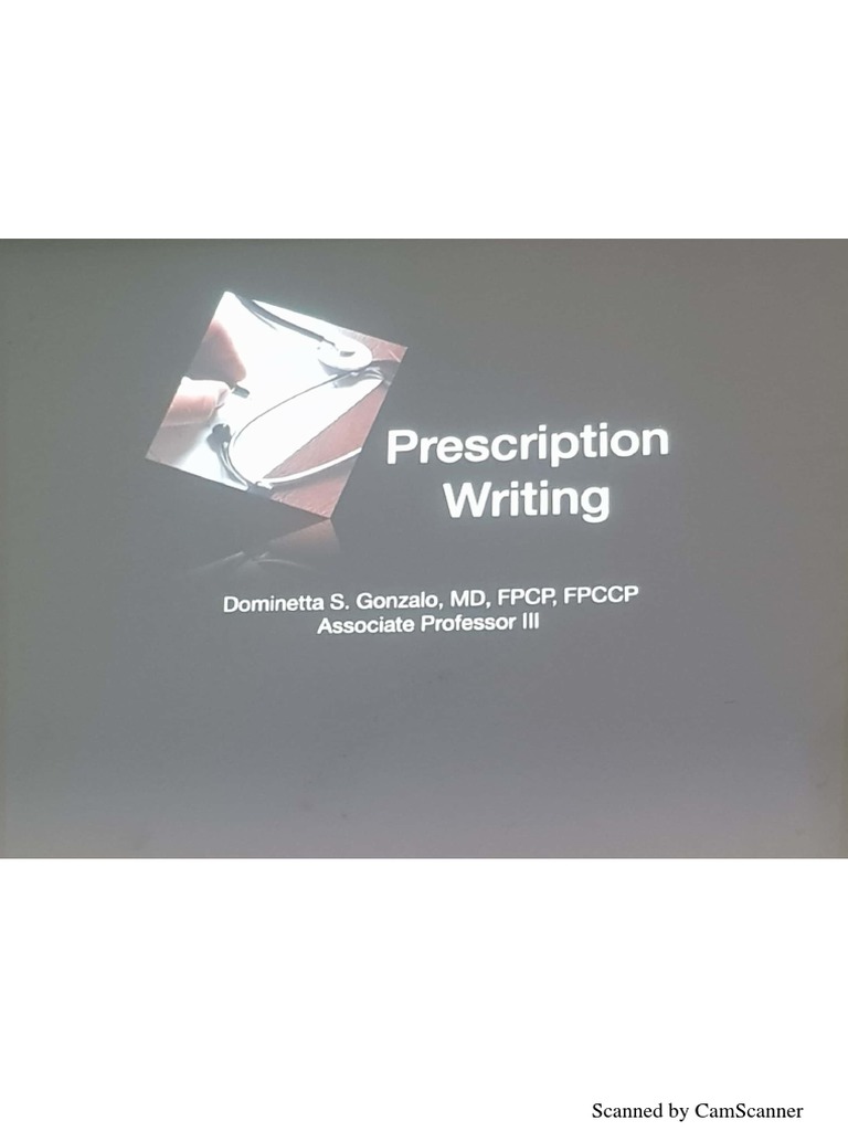 Prescription Writing | PDF