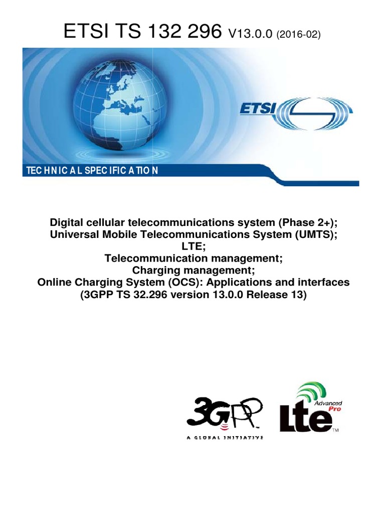 3GPP OCS Specifications (2016!05!18 15-45-05 UTC) | PDF | Ip Multimedia ...
