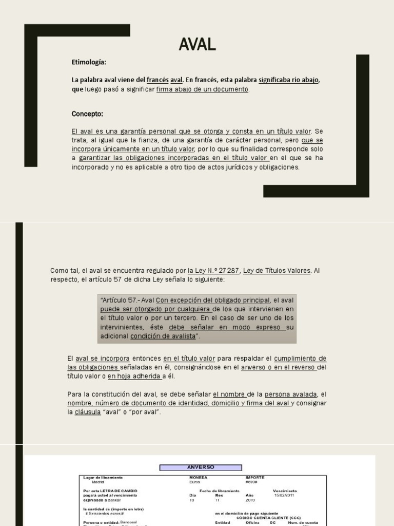 Guía de Avales y Costos Asociados | PDF | Pagos | Préstamos