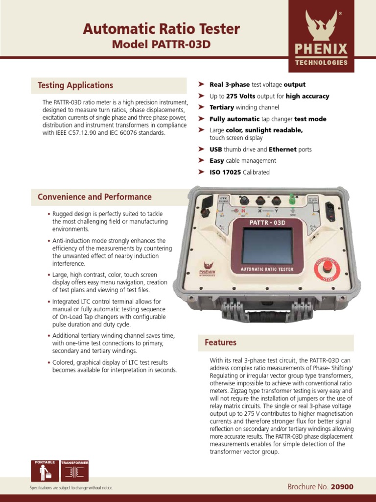 Power Transformer Testing Procedures Pdf Transformer Touchscreen