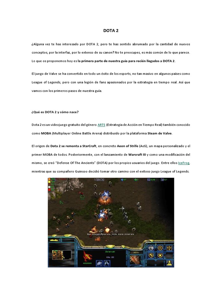 Dota 2 | PDF | Desarrollo de videojuegos | Videojuego Gameplay