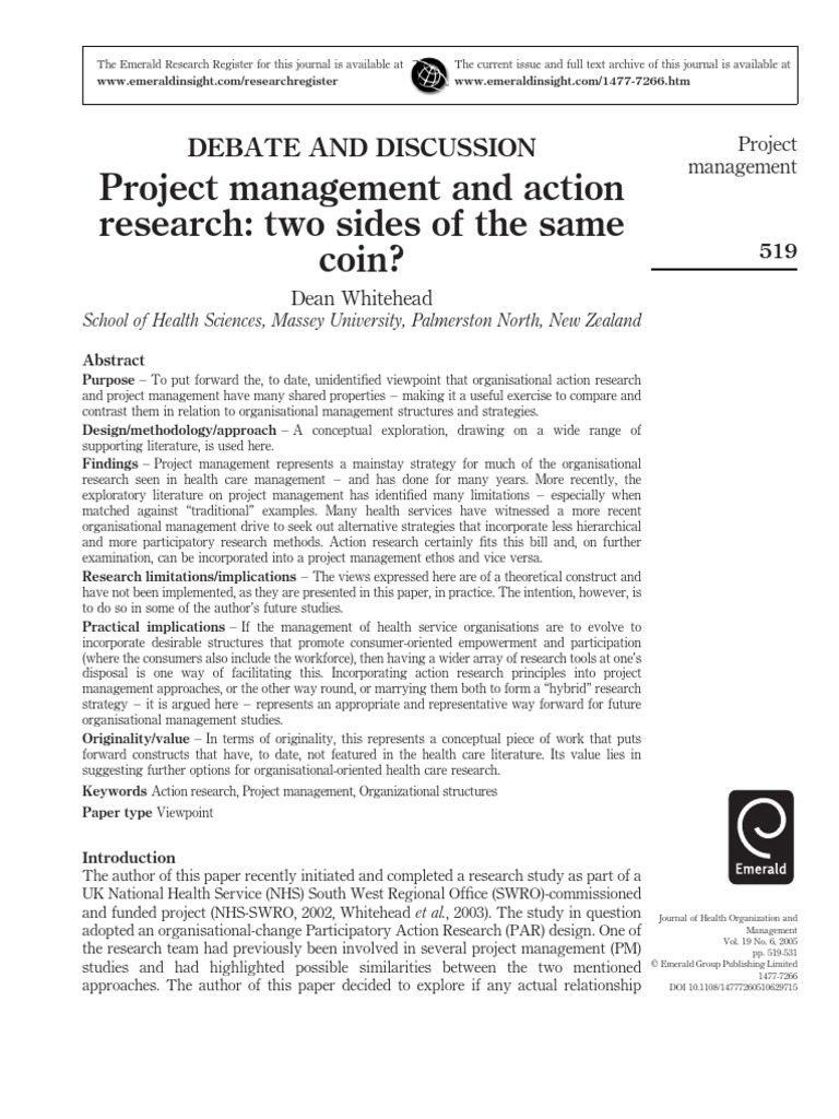 Fiinta Umana Si Nursingul An I | PDF | Action Research | Project Management
