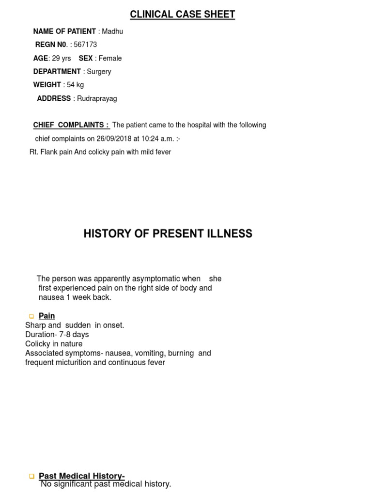 Clinical Case Sheet | PDF | Clinical Medicine | Drugs