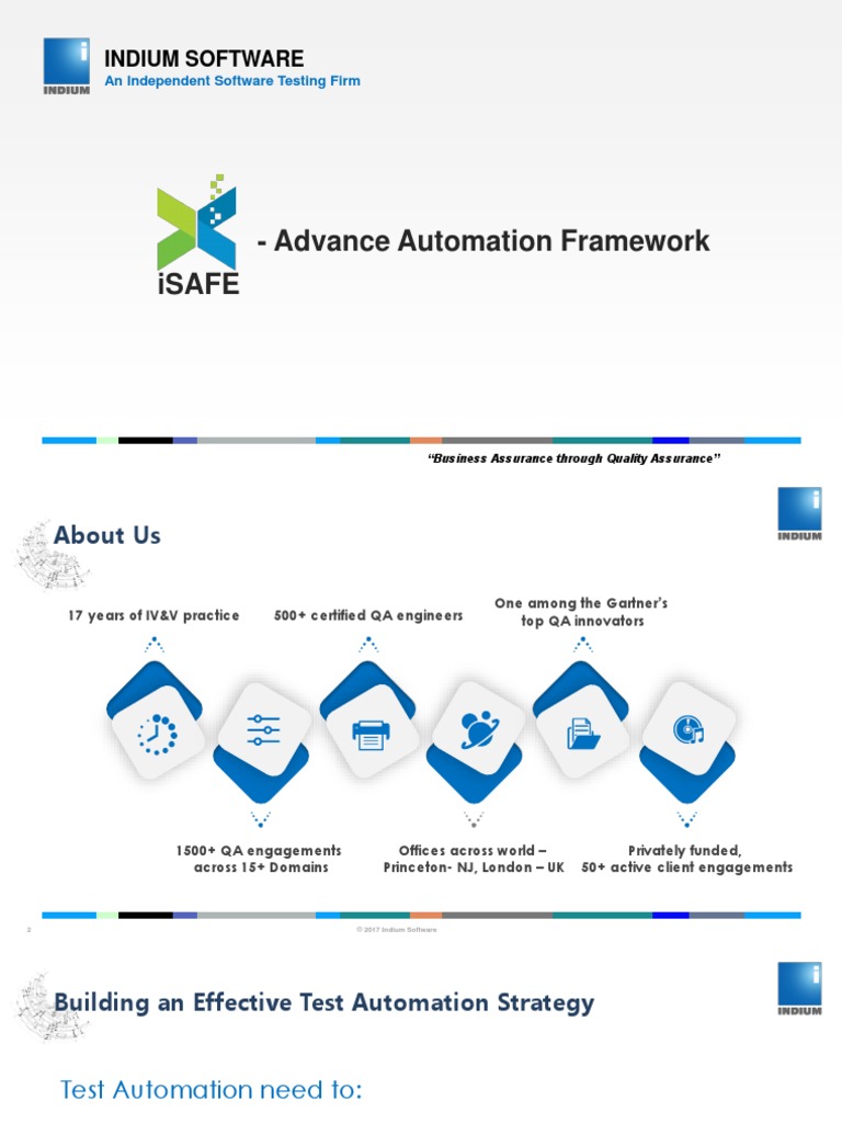 Indium ISAFE Overview | PDF | Selenium (Software) | Software Testing