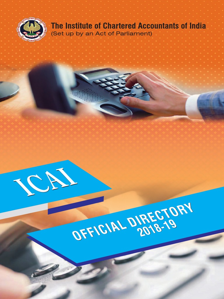 ICAI Official Directory 2018-19 | PDF | New Delhi | Service Industries