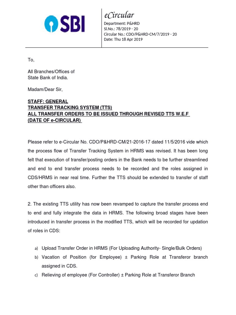 E Cir 78 Transfer Tracking System | PDF | Computing | Information ...