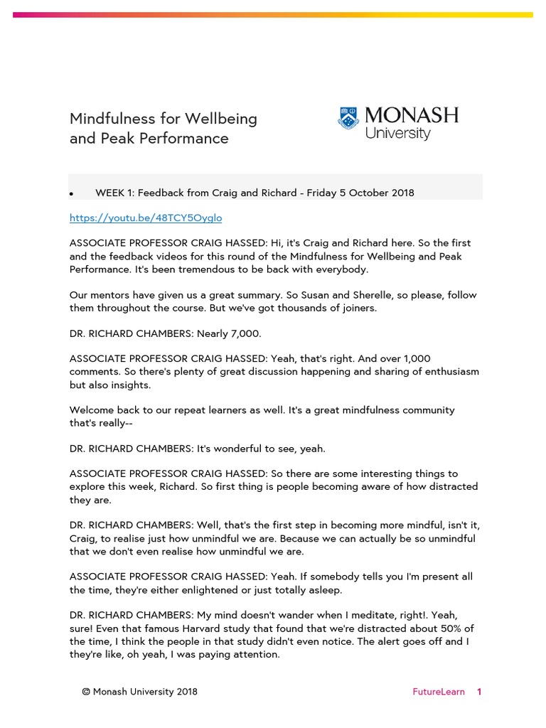 MIND R12Wk1 Feedback | PDF | Social Media | Popular Culture & Media Studies