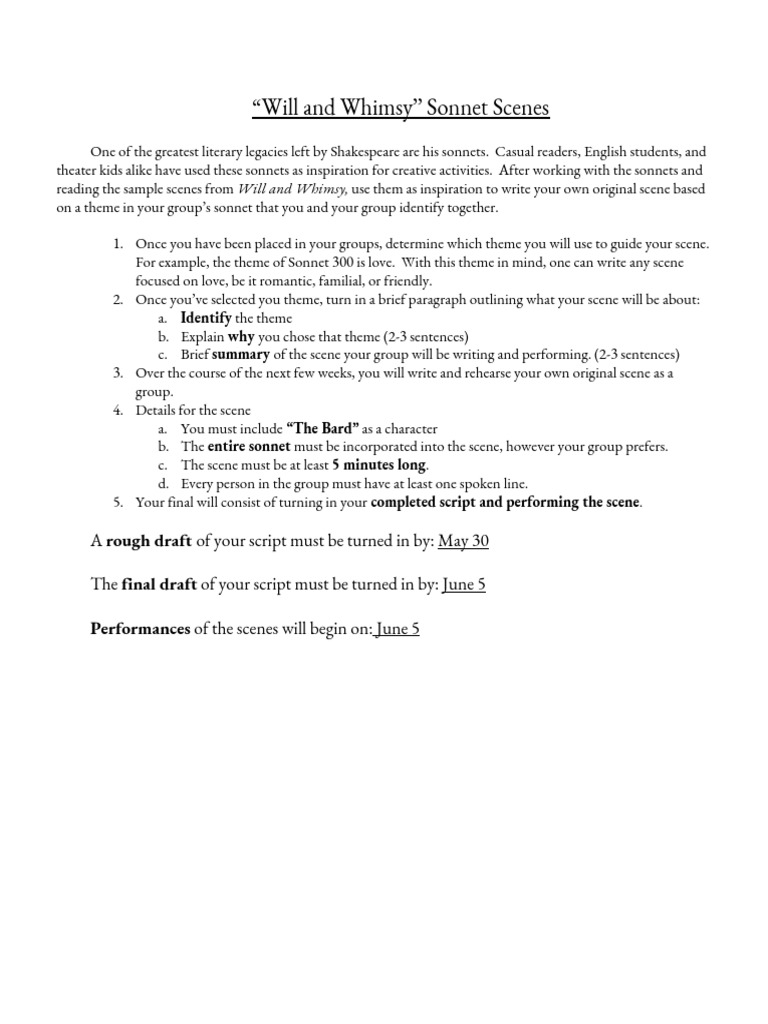 Sonnet Scene Creation Guide | PDF