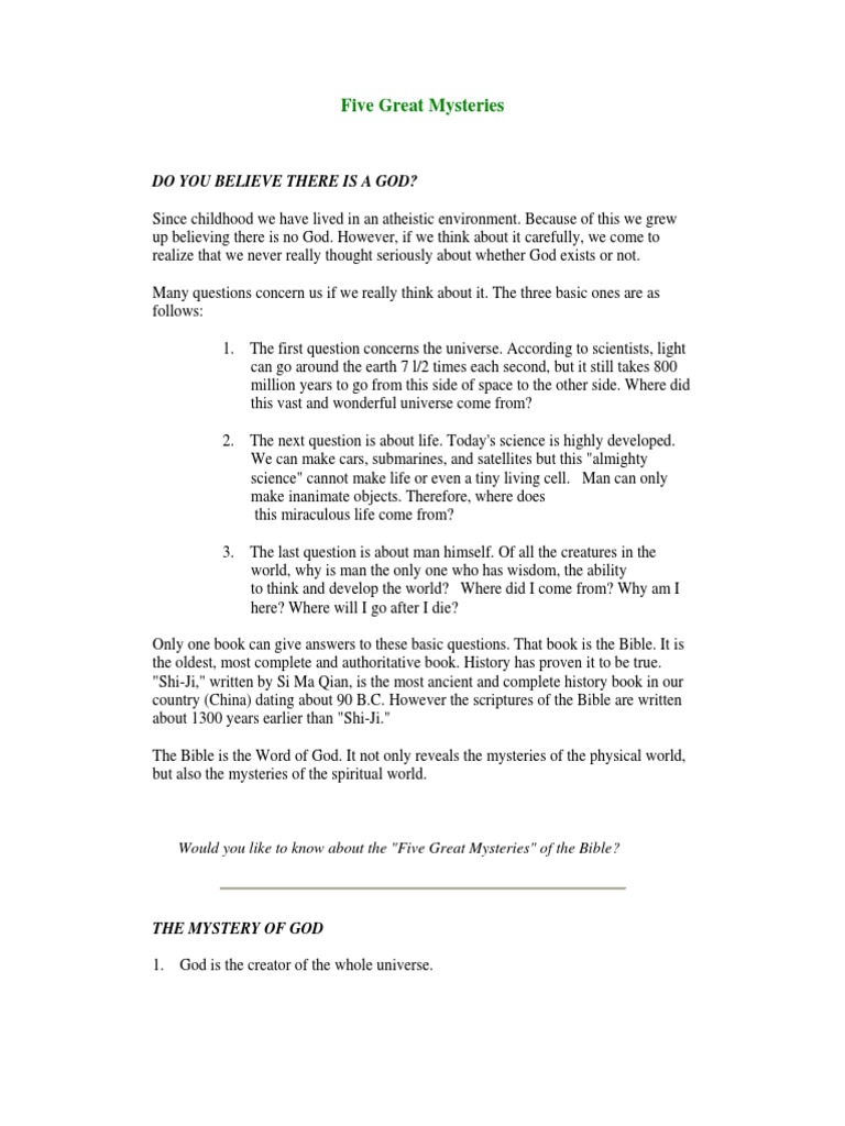 Five Great Mysteries E Pdf Eternal Life Christianity Grace In