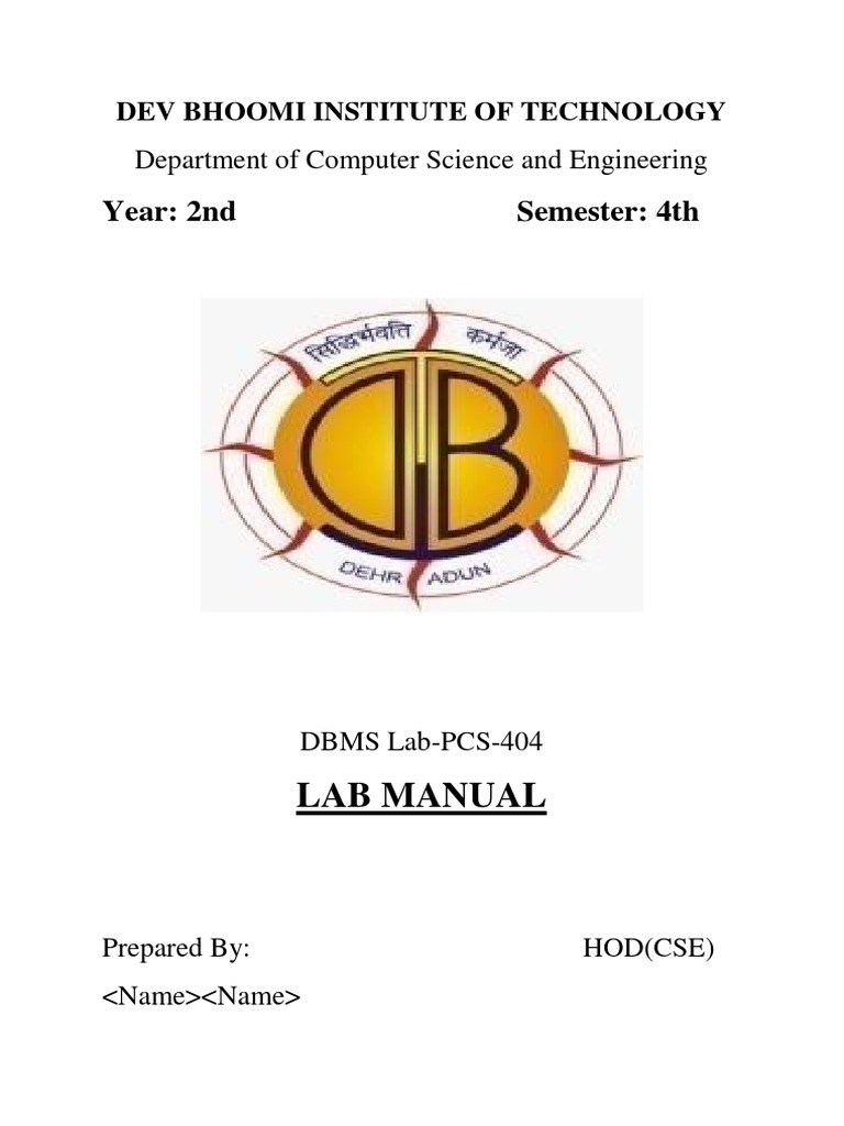 Data Base Management System Lab Pdf Databases Data