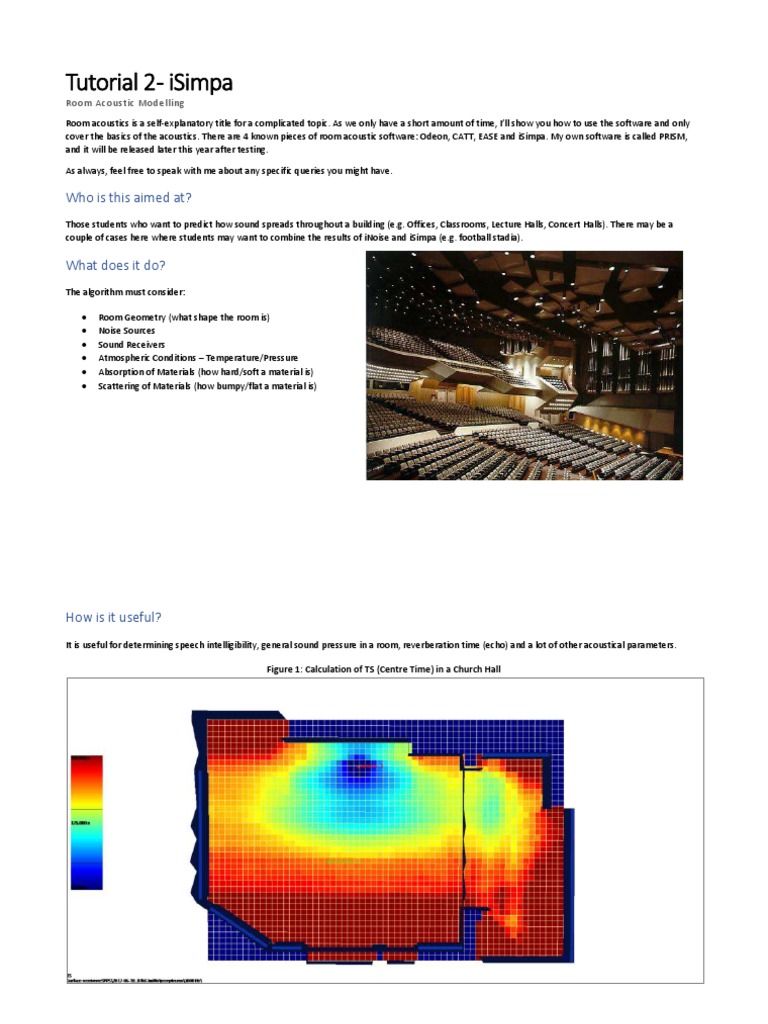 Tutorial 2- iSimpa Room Acoustic Modelling | PDF | Acoustics | Sound