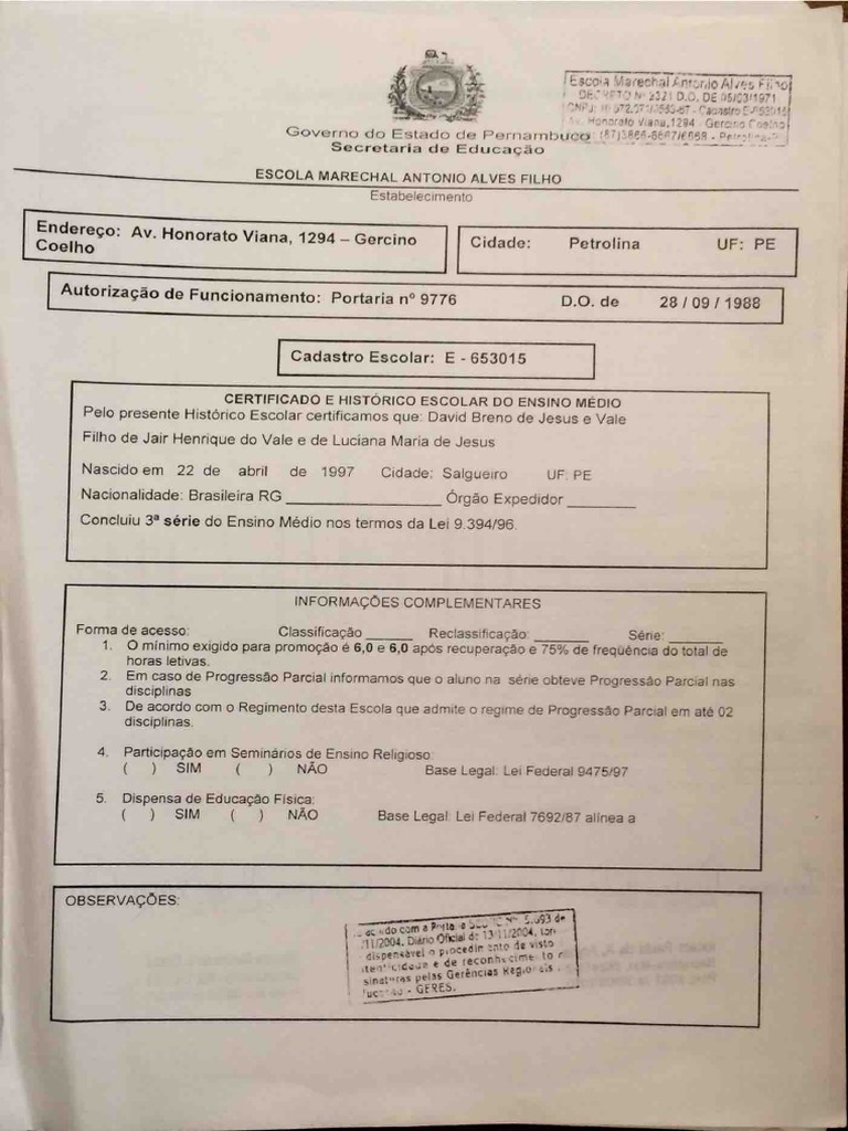 Ficha 19 Completa Modelo | PDF