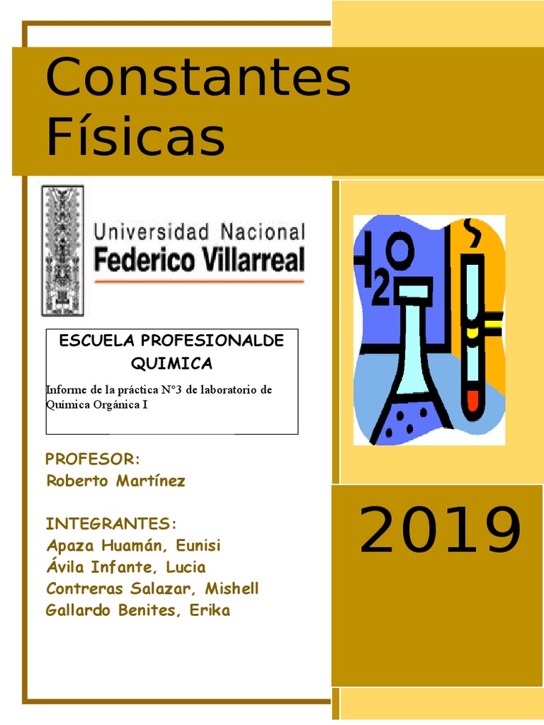 Constantes Fisicas | PDF | Punto de fusion | Alcano