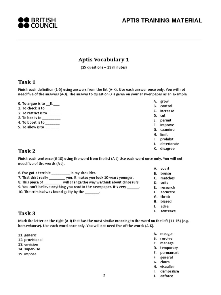 Aptis Test | PDF | Justice | Crime & Violence