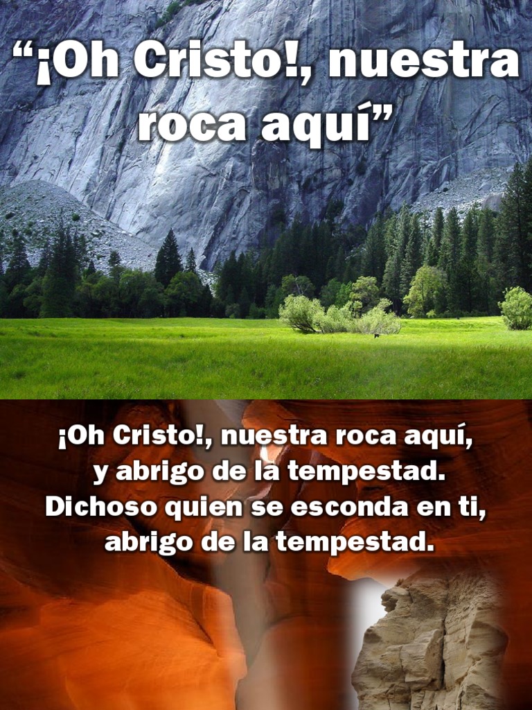 Oh Cristo Nuestra Roca Aqui PDF | PDF | Creencia y doctrina cristiana ...