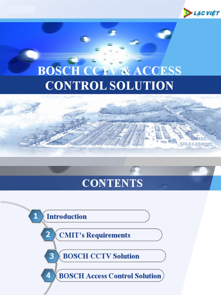 Bosch CCTV & Access Control Overview | PDF | Zoom Lens | Camera