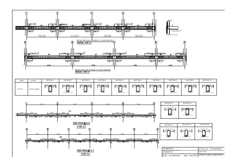 Beam Detail Drawing | PDF
