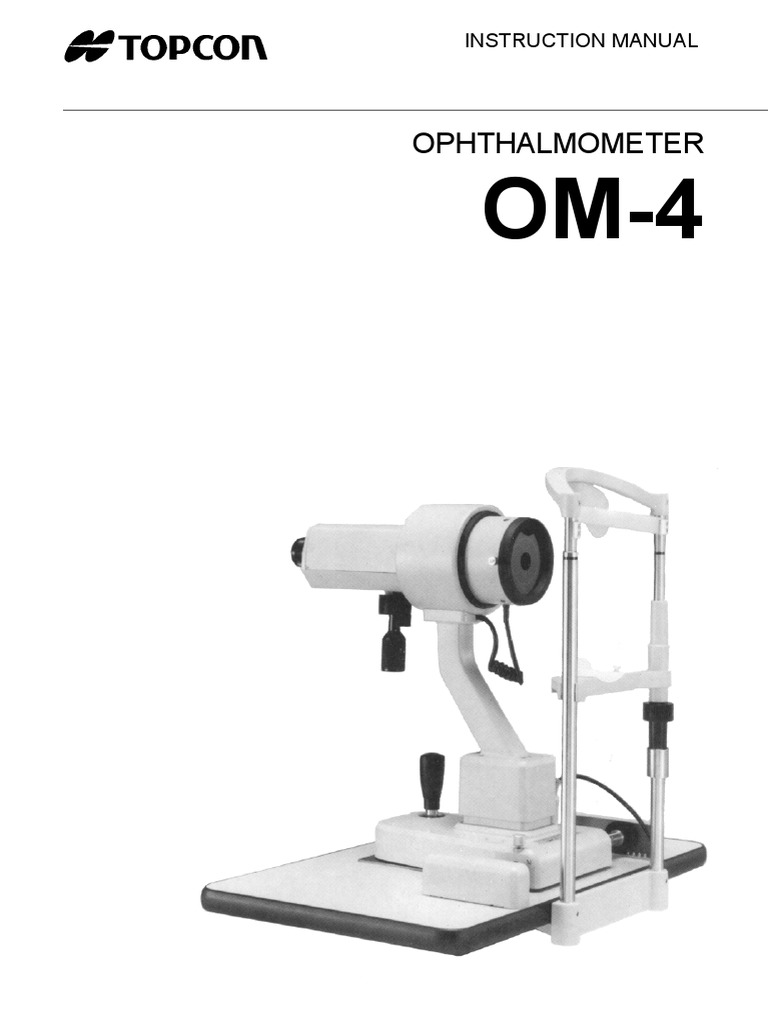 Om-4 Topcon | PDF | Lens (Optics) | Cornea
