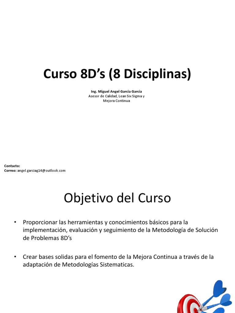 Curso 8D's (8 Disciplinas) | PDF | Six Sigma | Business