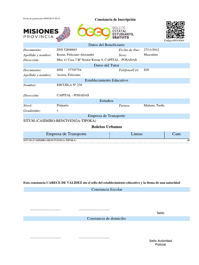 Formulario | PDF | Gobierno y personalidad | Documentos oficiales