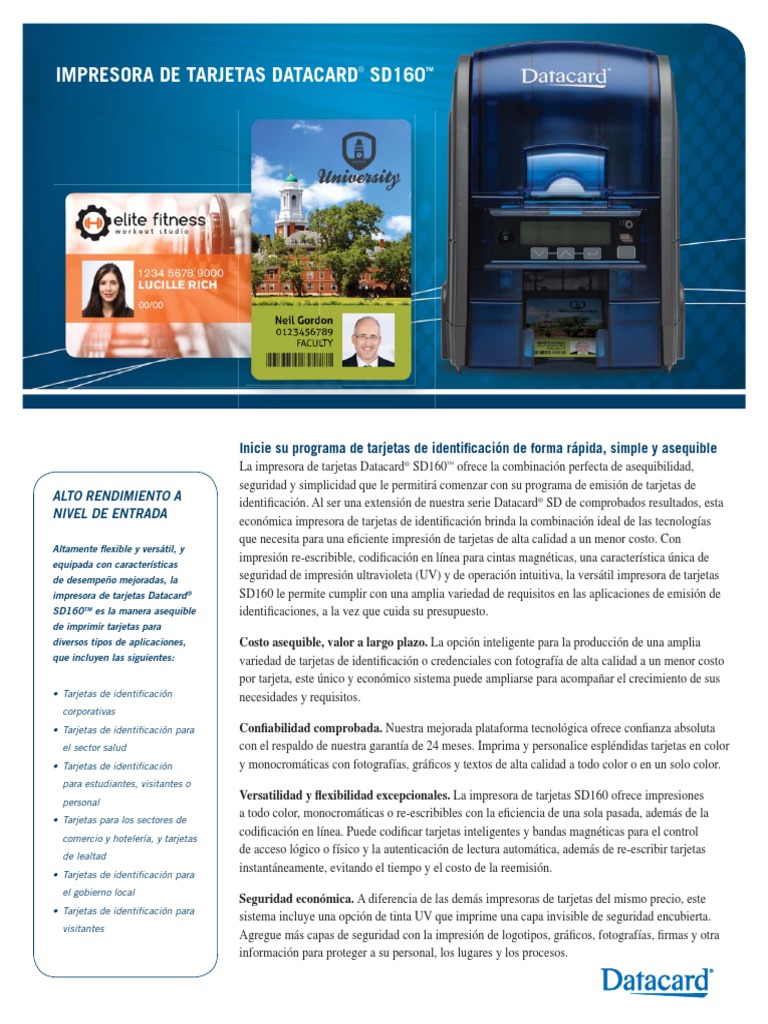 Data Card | PDF | Impresora (Computación) | USB