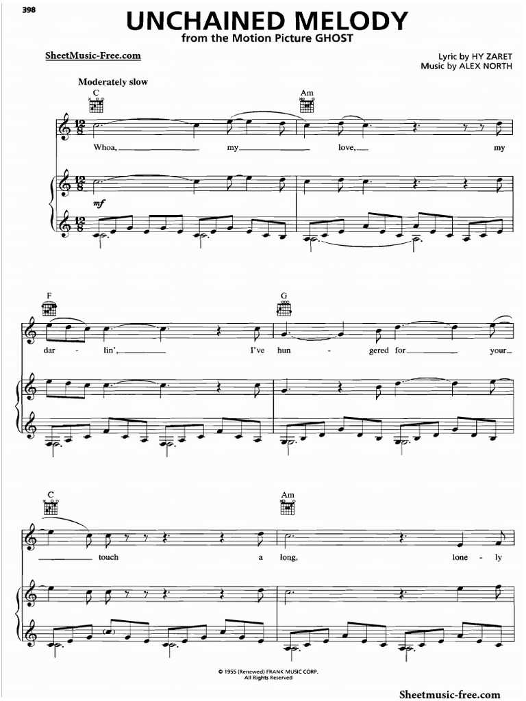 Unchained Melody Piano Sheet Music PDF | PDF