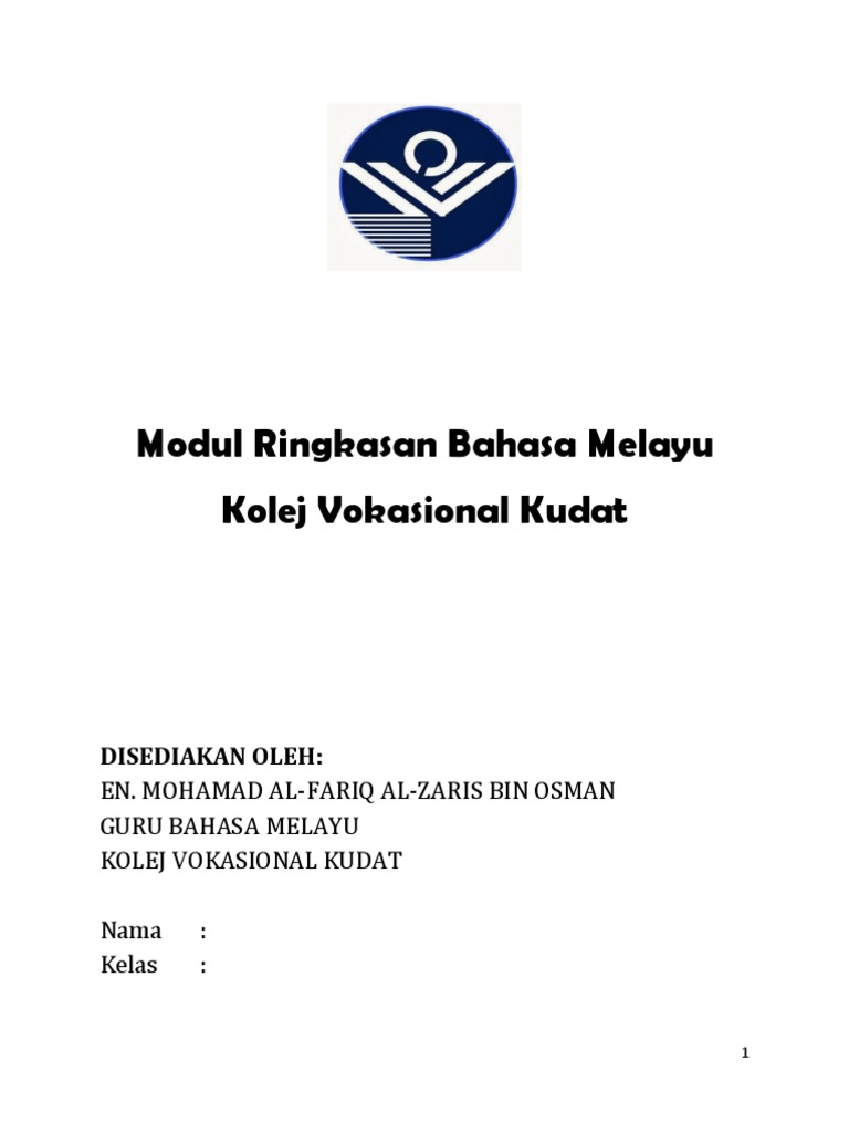 Modul Ringkasan Bahasa Melayu | PDF