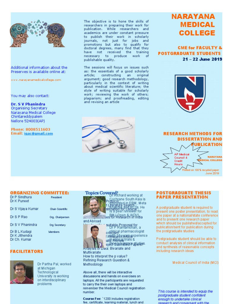 CME Brochure | PDF | Thesis | Postgraduate Education