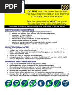 Grinding Machine Safety Operating Procedure | PDF | Industrial ...