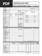 CS Form No. 212 Revised Personal Data Sheet 2 - New | PDF | Passport ...