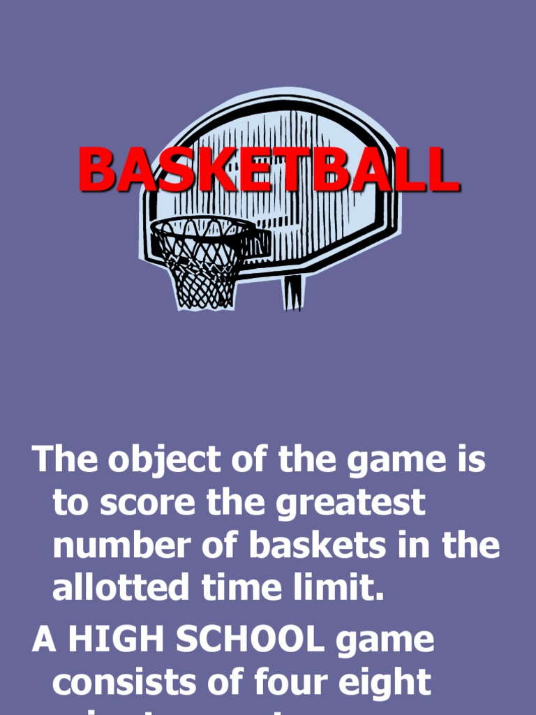 Basketball Power Point | PDF | Team Sports | Ball Games