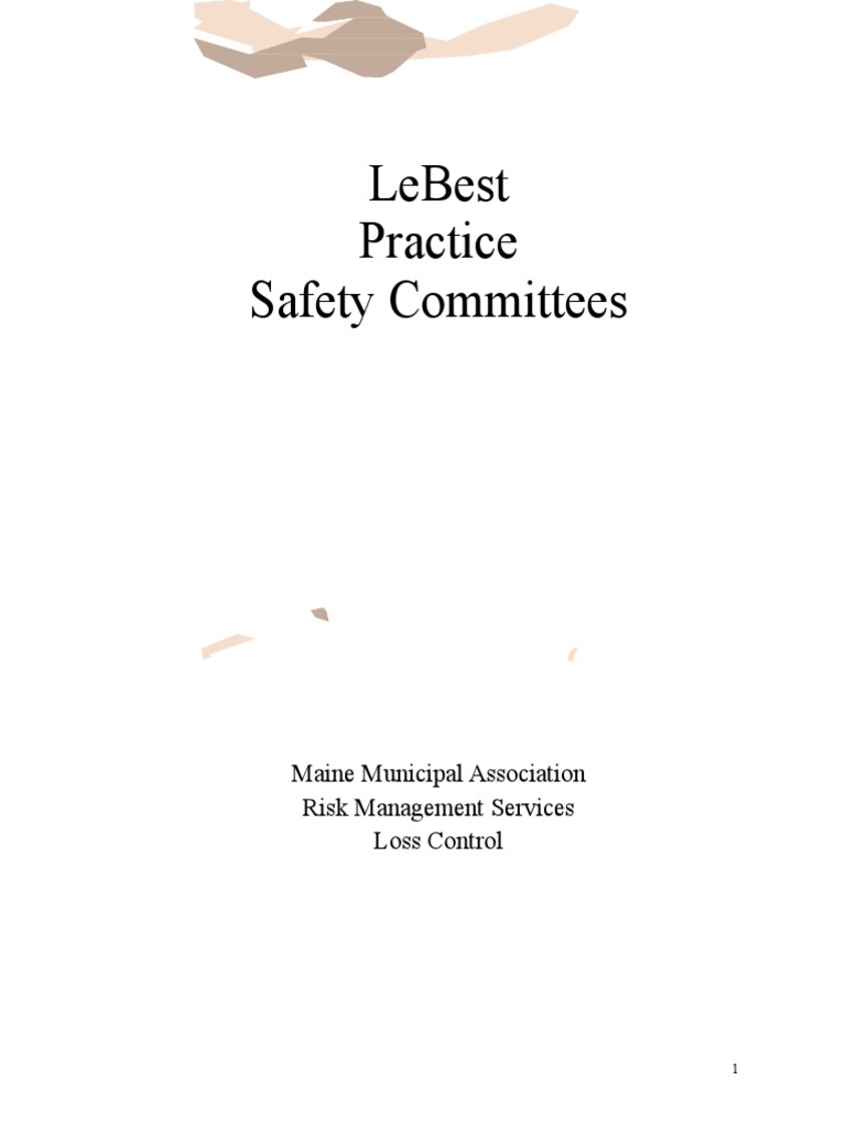 Best Safety Committees | PDF | Occupational Safety And Health ...