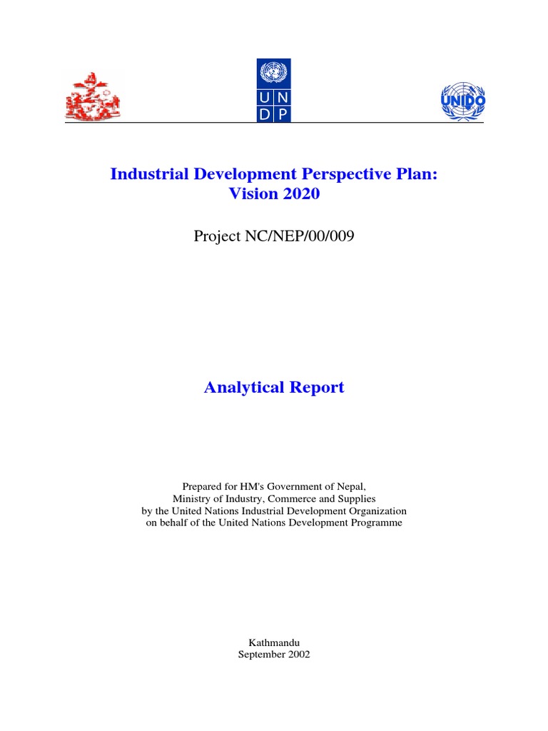 Nepal Industrial Development Perspective Plan Analytical Report | PDF ...