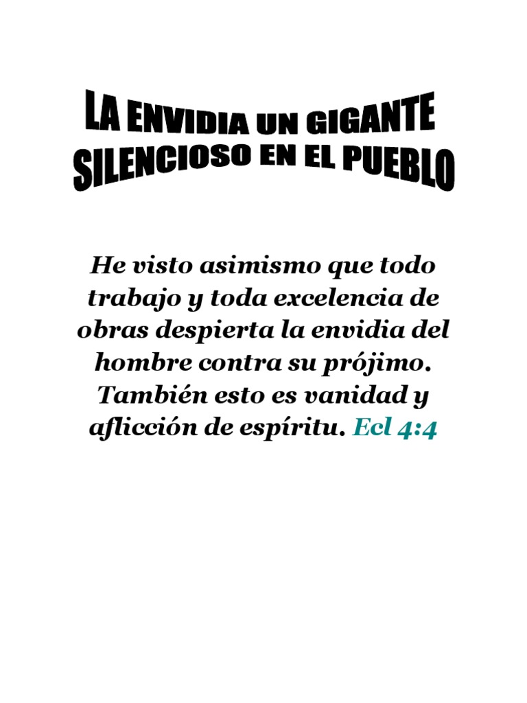 Envidia 2 | PDF | Envidia | Pecado