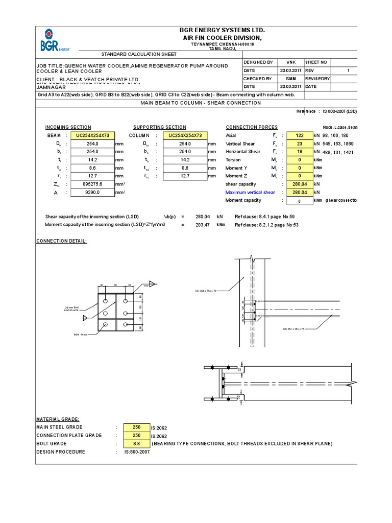 Connection Design | PDF | Screw | Beam (Structure)