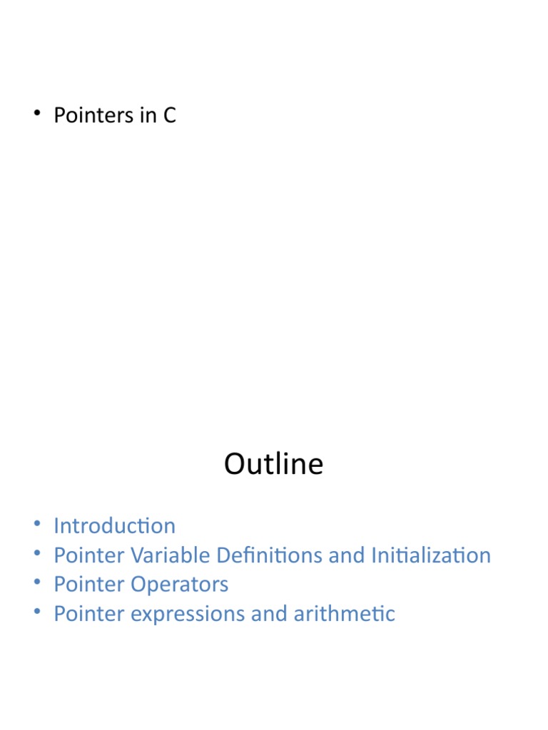 Pointers | Download Free PDF | Pointer (Computer Programming) | Data Type